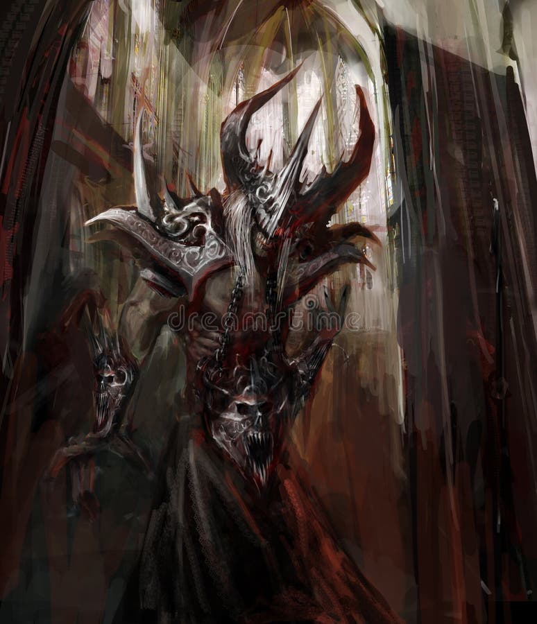 Armored evil stock illustration. Illustration of diabolic - 25701825