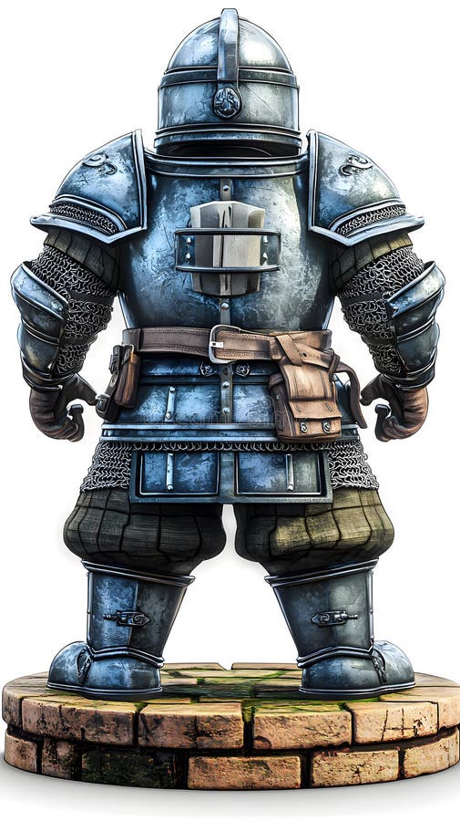 Armored Knight from a Fantasy Realm Stock Image - Image of textured ...