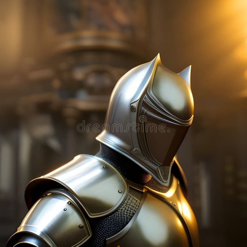 Knight in some church stock illustration. Illustration of knight ...