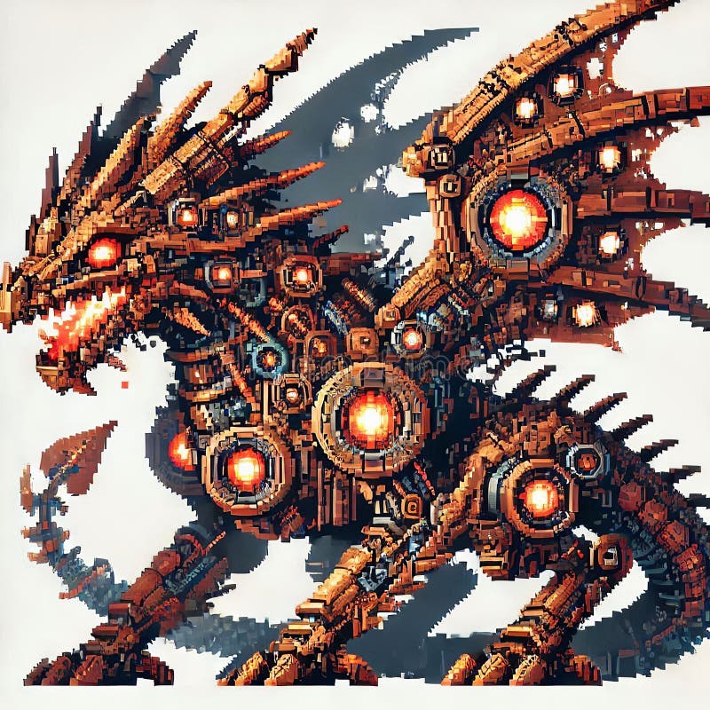 Tech Fire Breathing Dragon Stock Illustrations – 5 Tech Fire Breathing ...