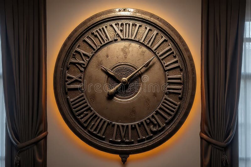 Armored Medieval Wall Clock Stock Illustration - Illustration of ...