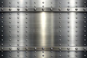 Armored Metal Background with Rivets Stock Illustration - Illustration ...