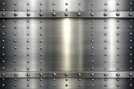 Armored Metal Background with Rivets Stock Illustration - Illustration ...