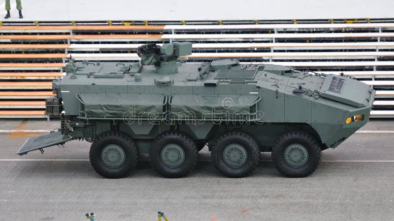Armored Personnel Carrier Terrex at NDP 2011 Editorial Photography ...