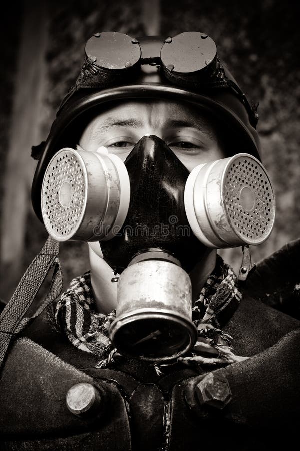 Armored Postnuclear Fighter Stock Photo - Image of combat, defend: 25388946