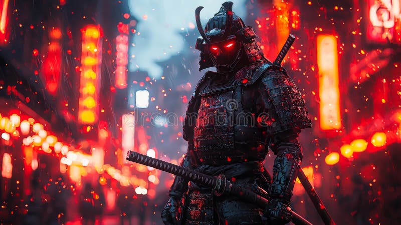 Cyberpunk Armored Warrior Stock Photos - Free & Royalty-Free Stock ...