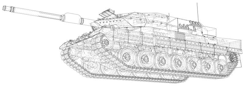 Armored Tank Forces Flat Style Vector Infographics Stock Vector ...