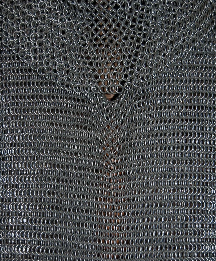 Metallic chain armour stock image. Image of armor, chrome - 7829569