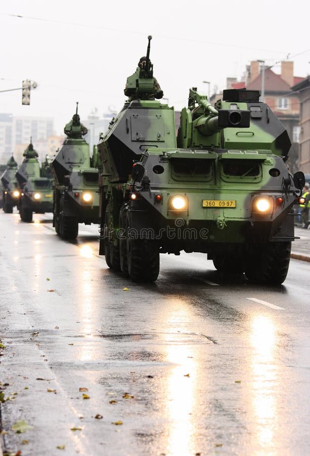 Armoured gun system editorial stock image. Image of technology - 7893999
