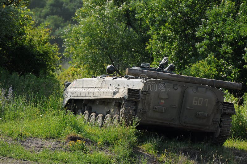 Armoured fighting vehicle stock image. Image of machine - 32494701