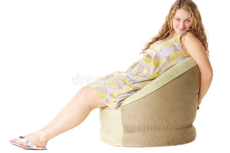 Arms behind chair stock image. Image of arms, girl, horizontal - 11721589