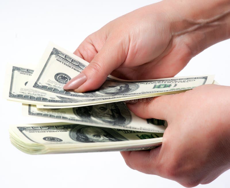 Arms counting money stock image. Image of giving, currency - 37754333