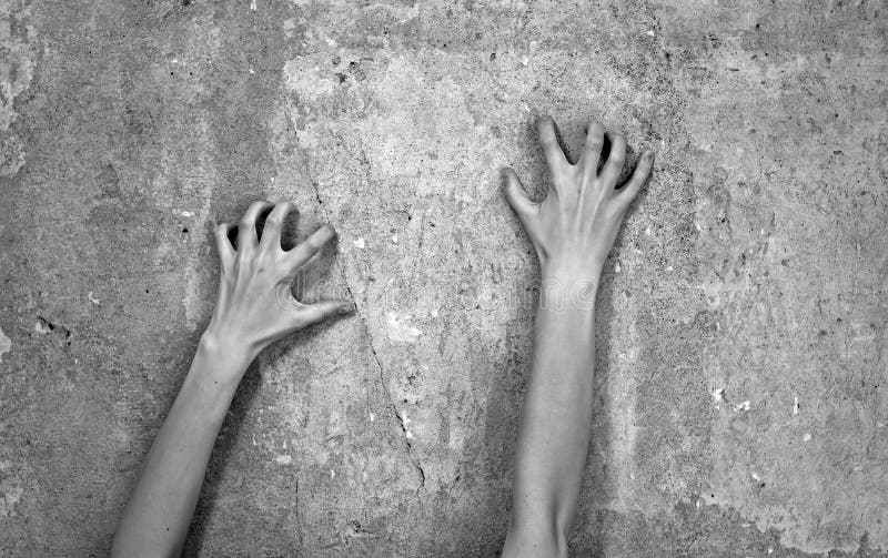 Arms of girl despairingly stock image. Image of concrete - 32837077