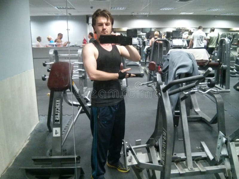 Arms muscle workout editorial photography. Image of work - 54547167