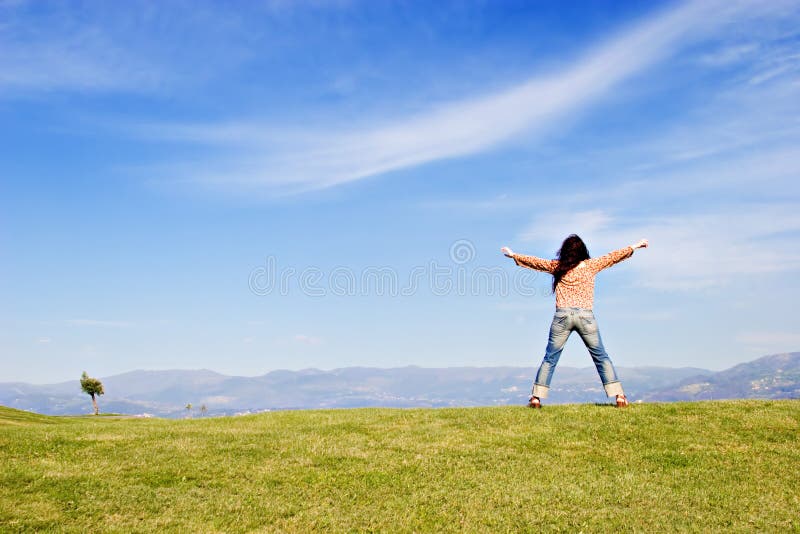 With arms wide open stock photo. Image of mind, scene - 1724782