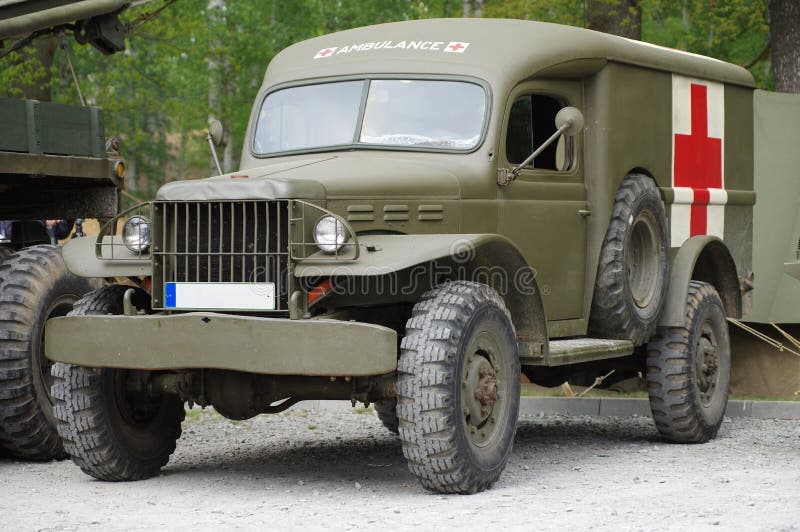 Army ambulance vintage stock image. Image of veteran - 41135481
