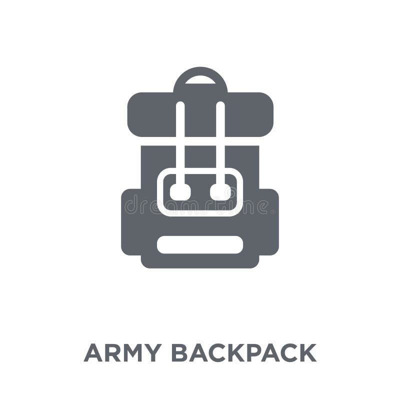Army Backpack Icon in Filled, Thin Line, Outline and Stroke Style ...