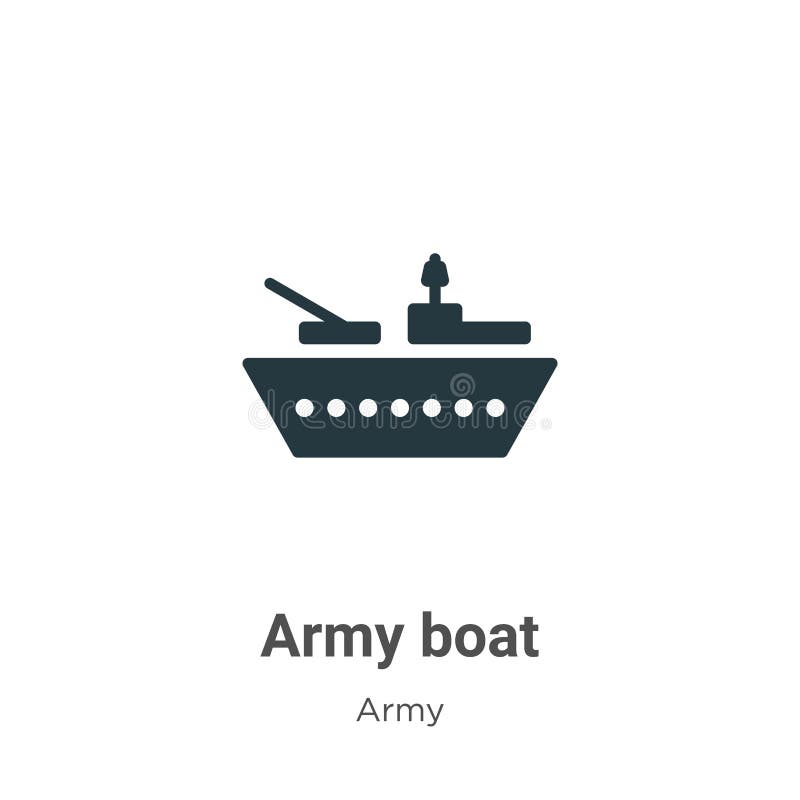 Army Boat Linear Icon. Modern Outline Army Boat Logo Concept on Stock ...