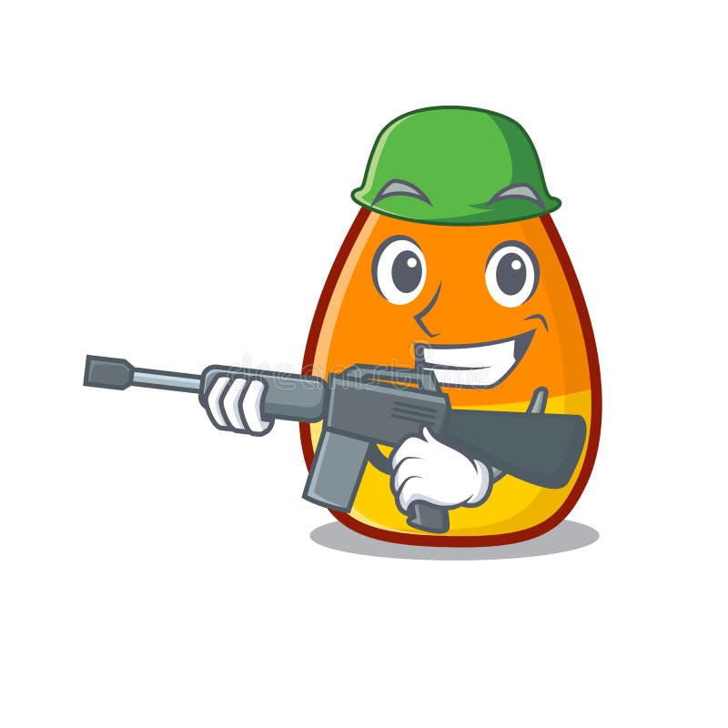 Army Candy Canes Character Cartoon Stock Vector - Illustration of ...