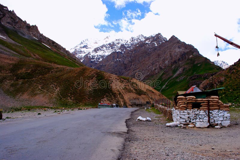 Army Check Post in Himalaya Stock Image - Image of fine, clean: 18380783
