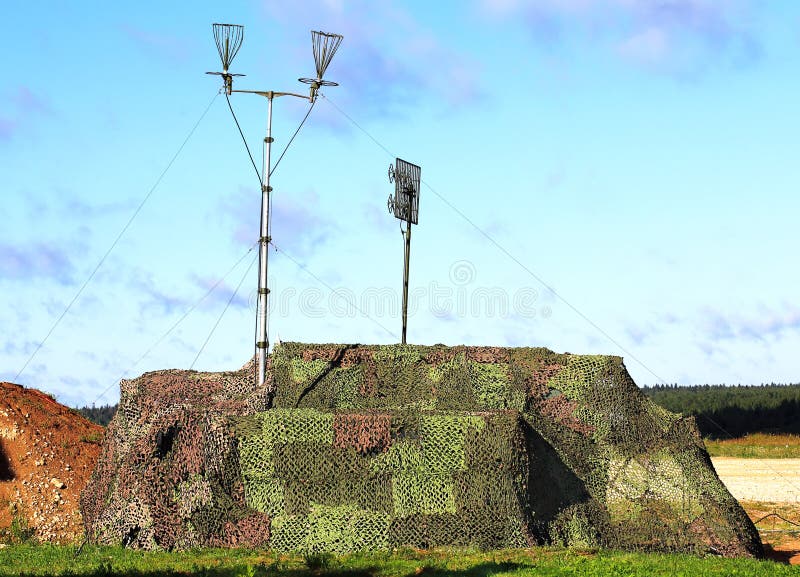 Army Command and Observation Post Stock Photo - Image of camp, network ...