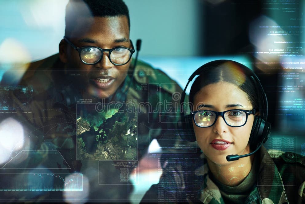 Army, Communication and Double Exposure with a User Team Online for ...