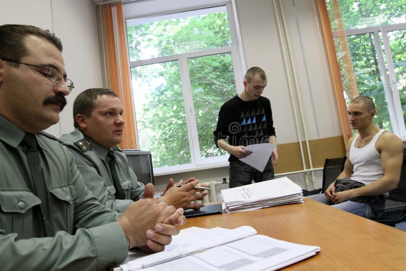 Army Conscripts Receiving Military Uniform Editorial Stock Image ...