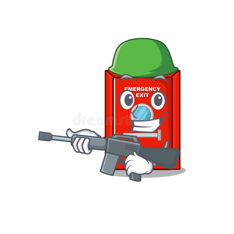 Elf Emergency Exit Door with the Character Stock Vector - Illustration ...