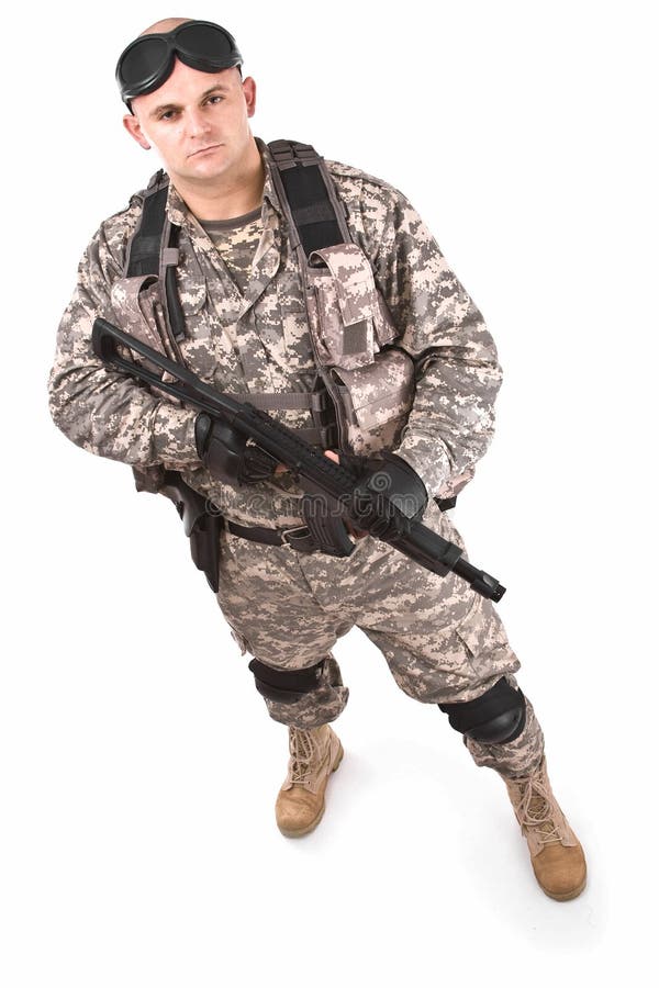 Iraqi Army Uniform and AK47 Rifle Stock Image - Image of civil, weapon ...