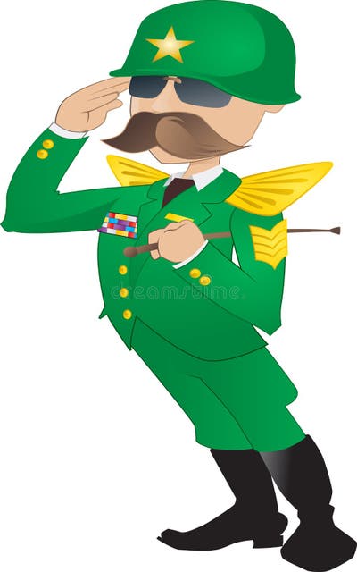 Cartoon Army General Stock Illustrations – 597 Cartoon Army General ...