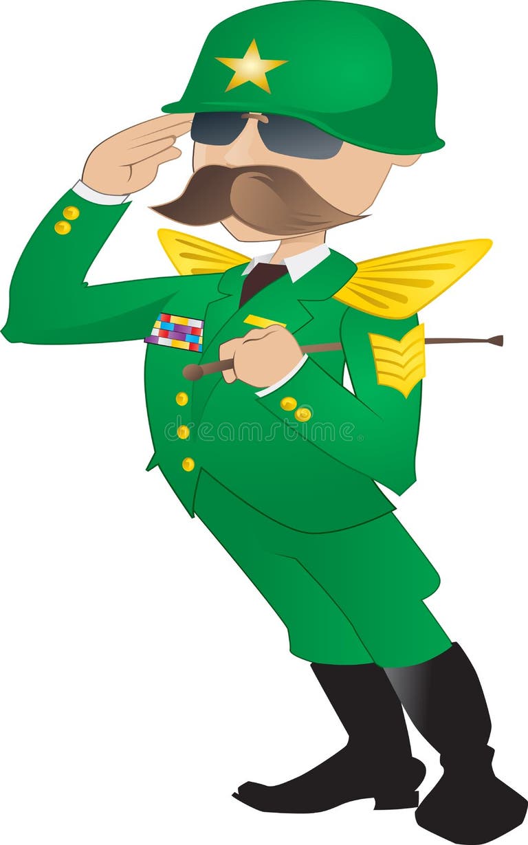 Cartoon Army General Stock Illustrations – 636 Cartoon Army General ...