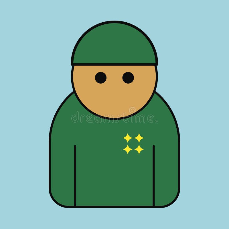 Army General Flat Design - Vector Illustration Stock Vector ...