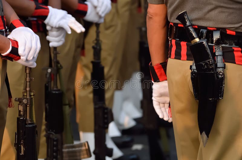 Army with gun stock image. Image of army, people, uniform - 56760593