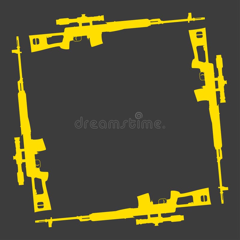 Army Kalashnikov AK, SVD Sniper Rifle Camouflage Pattern. Stock Vector ...