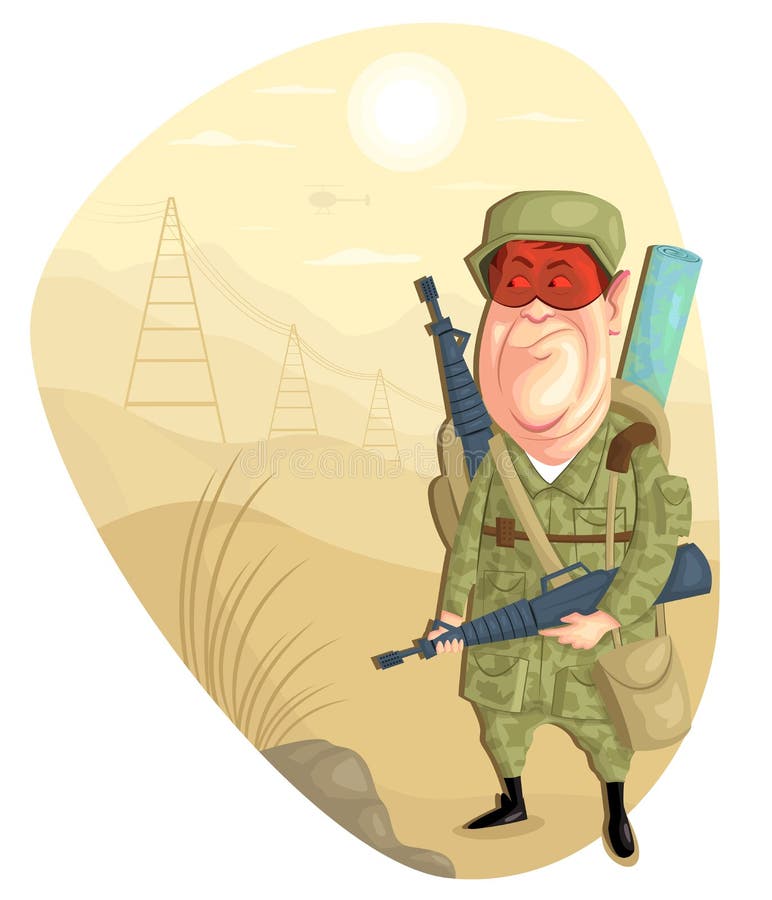 Army Man stock vector. Illustration of handsome, border - 41770338