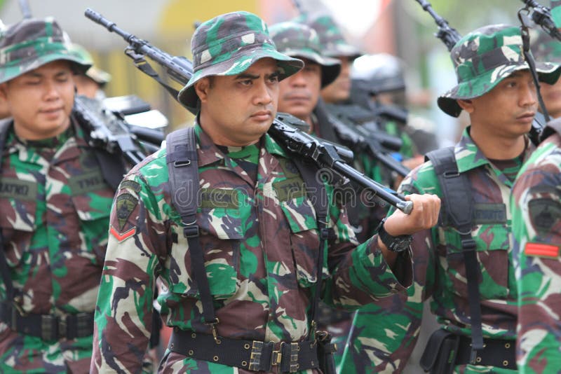 Army editorial photography. Image of java, town, follow - 45545187