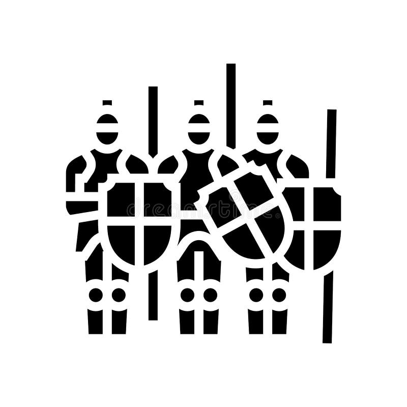 Army Medieval Glyph Icon Vector Illustration Stock Vector ... Army Medieval Glyph Icon Vector Illustration Stock Vector ...