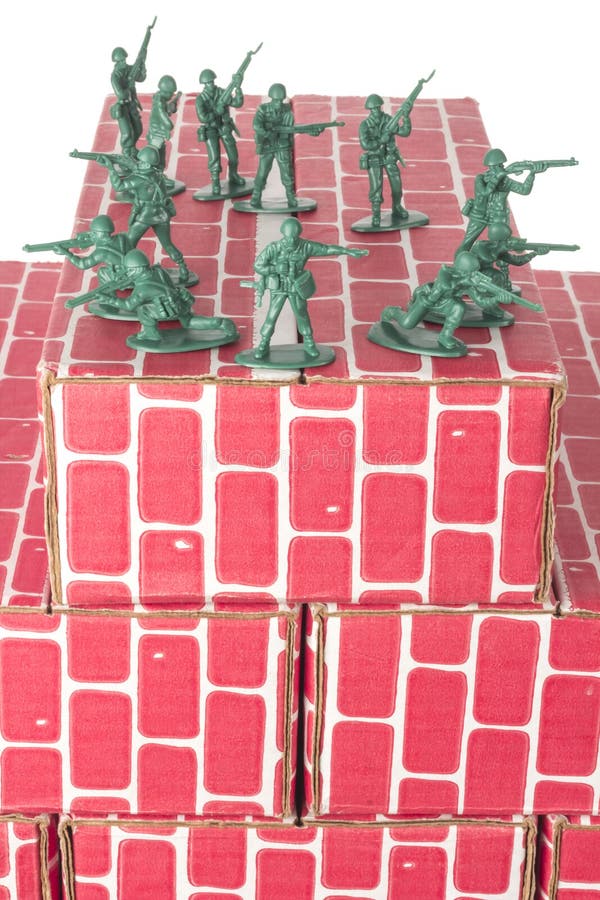 Army Men Guarding Base stock photo. Image of model, green - 54091498