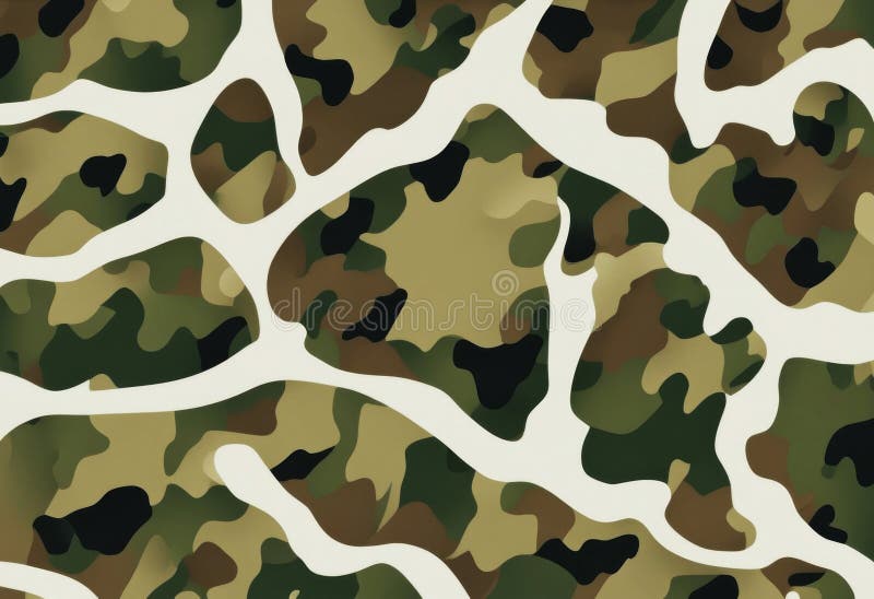 Army Military Pattern Camouflage War Combat Battle Fabric Soldier Stock ...