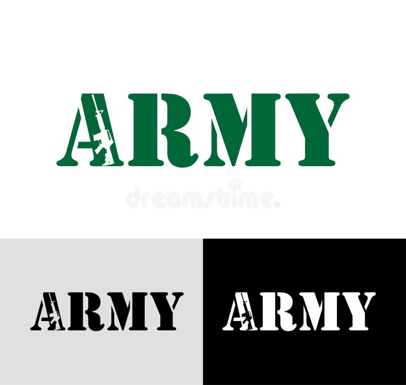 Army Word Design Stock Illustrations – 978 Army Word Design Stock ...