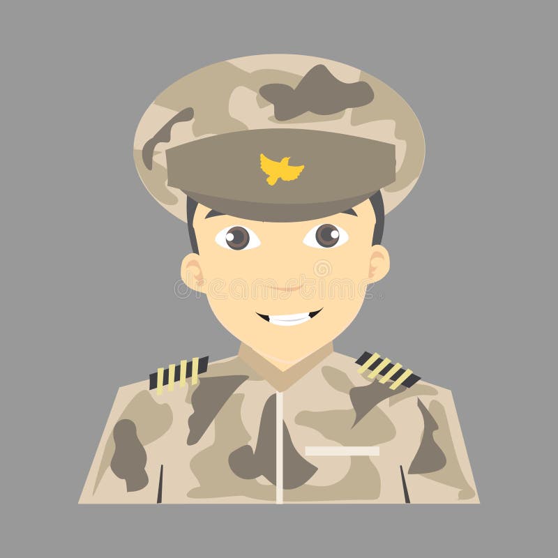 Army Officer Vector Illustration Icon Which Can Easily Modify Or Edit ...