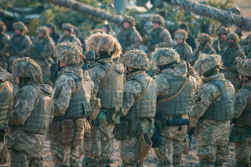 Army Parade, Military Uniform Soldier Row March Editorial Stock Photo ...