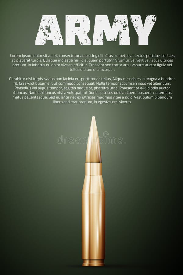 Army Poster. Graphic Template Stock Vector - Illustration of emblem ...