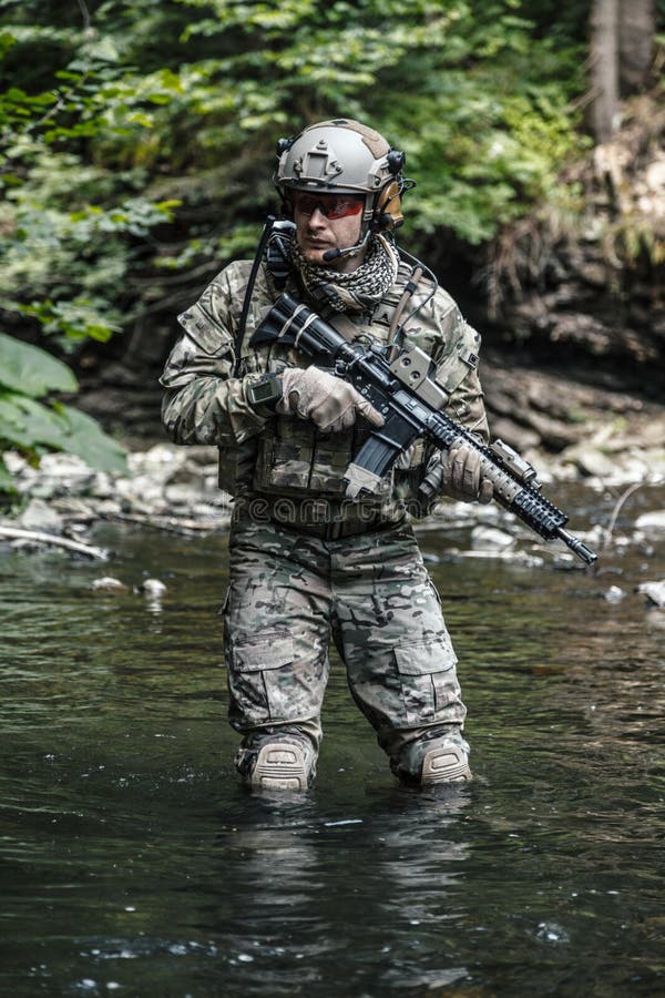 Army Rangers in the Mountains Stock Image - Image of operator, private ...