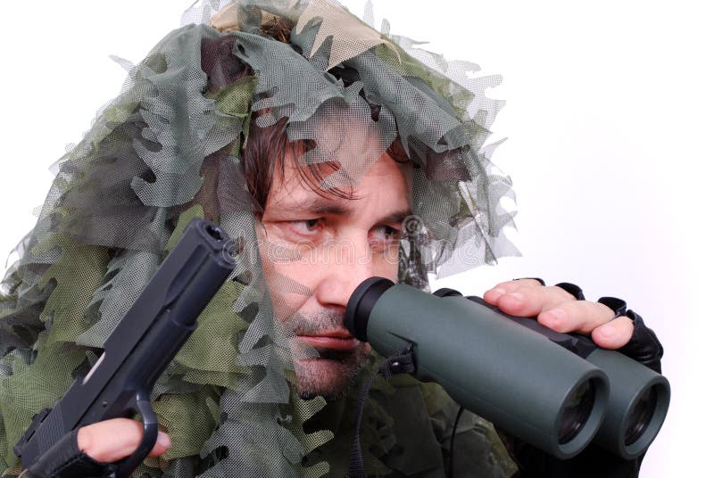 Army scout stock photo. Image of recon, special, isolated - 12139326