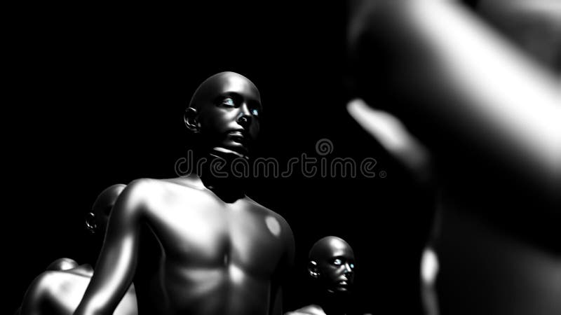 Army of Robots. a Crowd of Cyborg Workers Marching in Formation Stock ... Army of Robots. a Crowd of Cyborg Workers Marching in Formation Stock ...