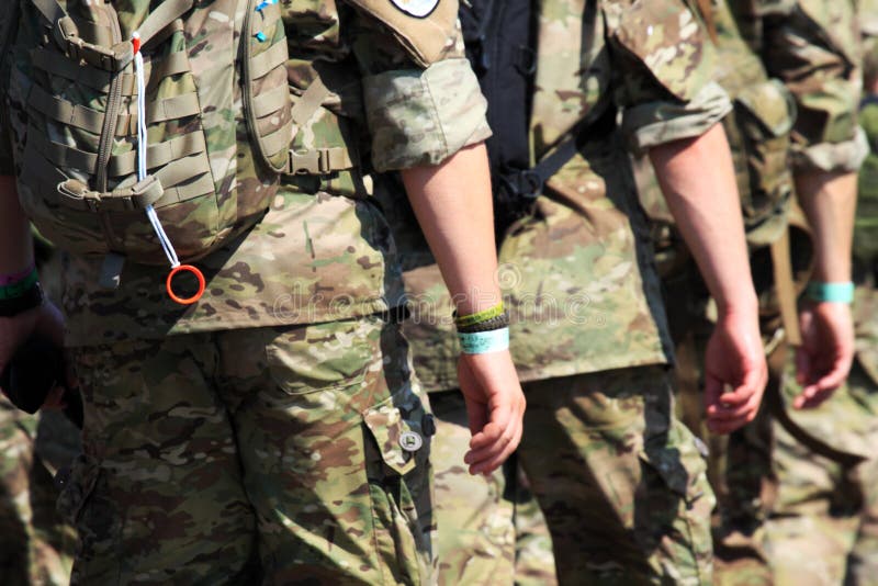 Army Running with Walking Event Stock Photo - Image of move, moving ...