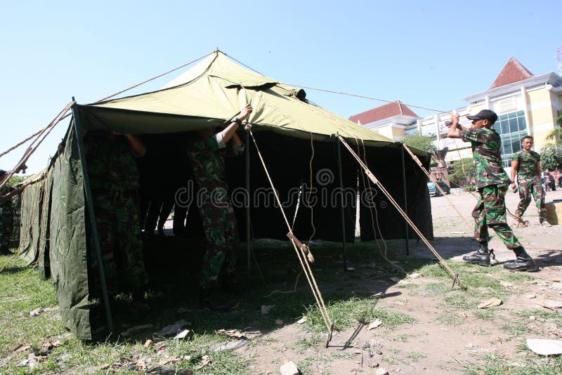 Army set up tend editorial photo. Image of central, security - 32663691