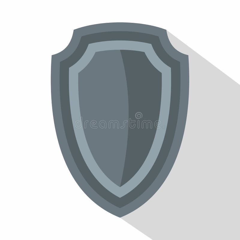 Army Shield Icon, Flat Style Stock Vector - Illustration of courage ...