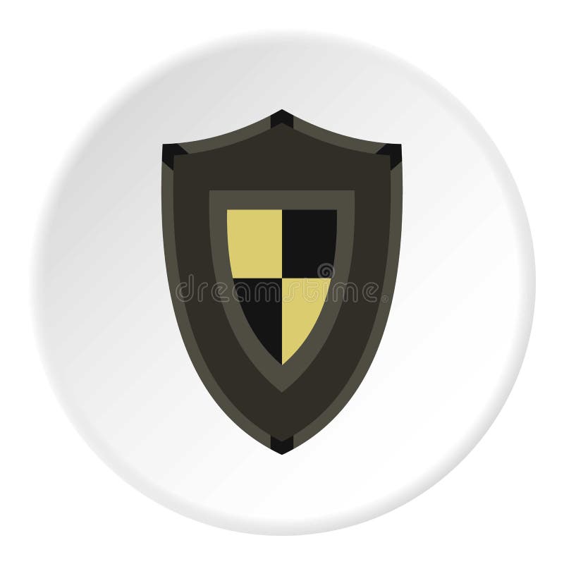 Army Shield Icon, Flat Style Stock Vector - Illustration of ethnic ...